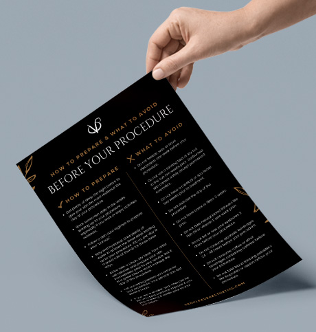 Before Your Procedure - Van Cleave Aesthetics